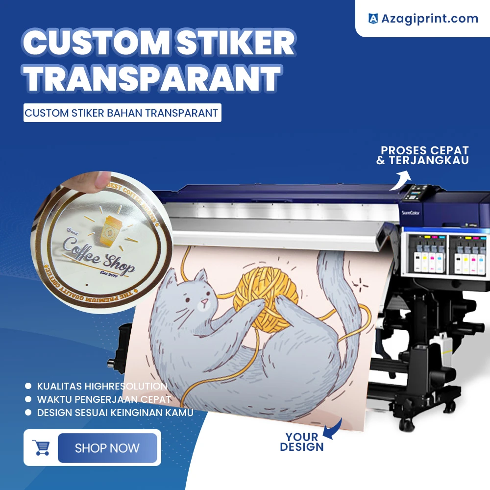 Custom Stiker Transparan Sticker Meteran | Desa Percetakan Online ...