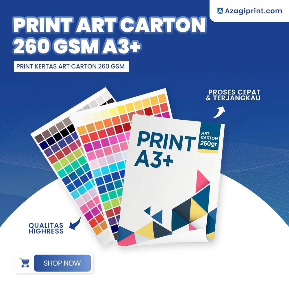 Print Art Carton 260 Gsm A3+ | Desa Percetakan Online | Digital ...