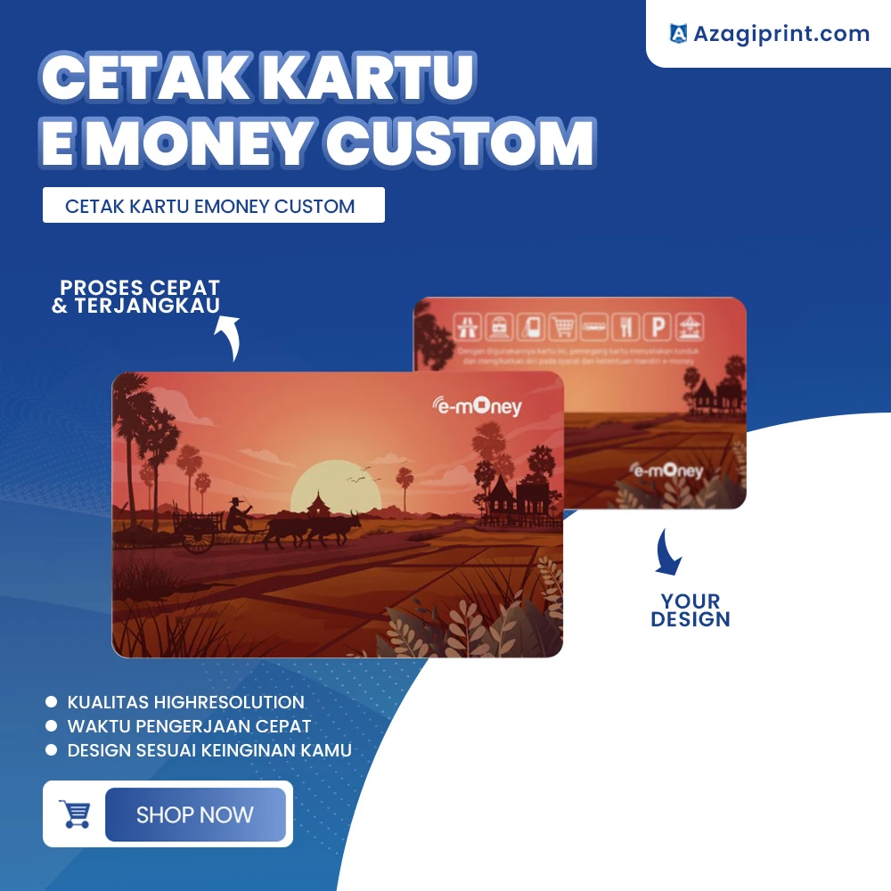 Emoney Custom Kartu BRIZI | Flazz BCA | Kartu Toll Busway & Kereta ...