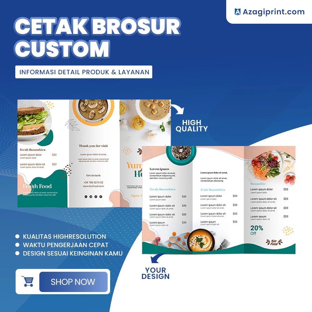 Brosur / Flayer ( Paket Hemat ) Bahan Art Paper | Desa Percetakan ...