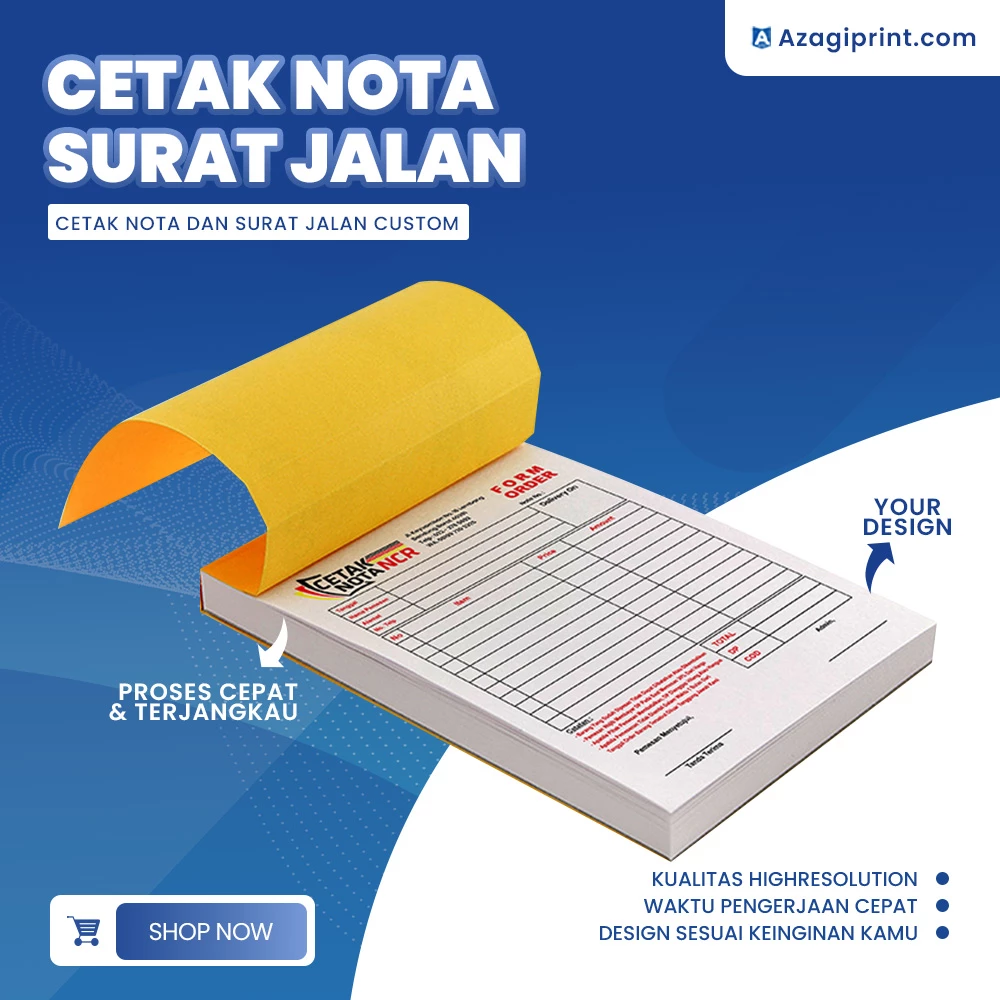 Cetak Nota Custom Print Kwitansi Ncr 1 ply, 2 Ply, 3 Ply, 4 Ply | Desa ...