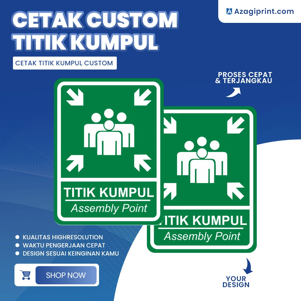 Sign Titik Kumpul (Assambly Point) / Tanda Rambu Jalan Rambu Plang ...