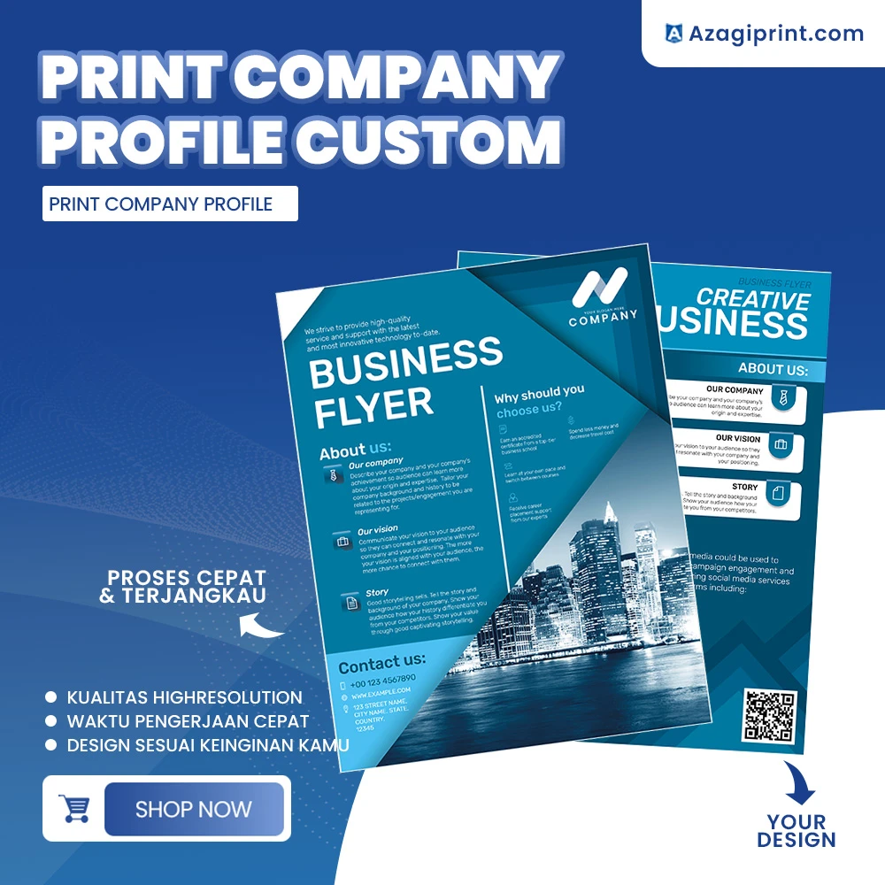 Cetak Company Profile | Compro | Buku Booklet Staples & Lem Panas A4 ...