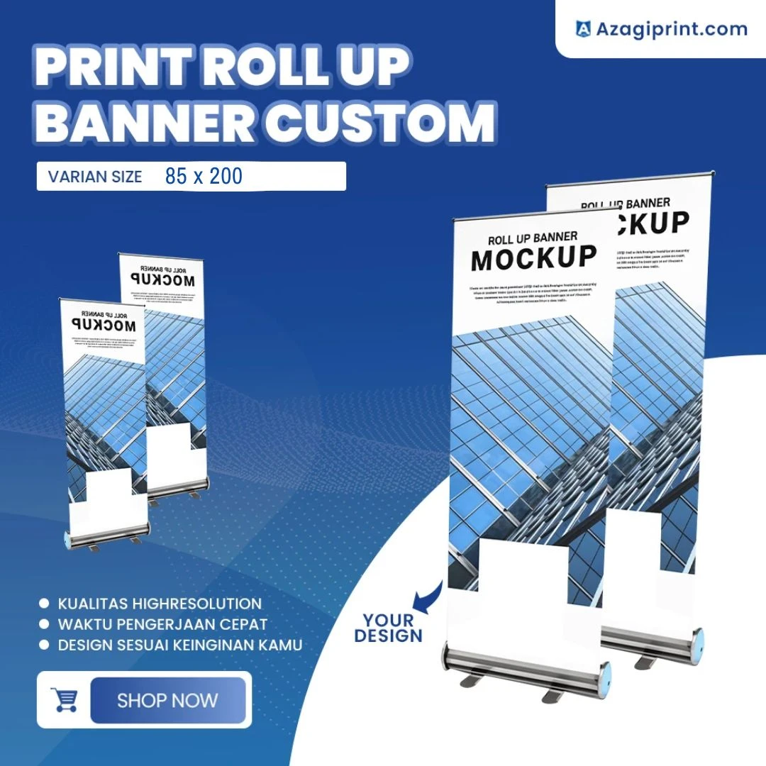 Print Roll Up Banner Ukuran 85 x 200 | Desa Percetakan Online | Digital ...